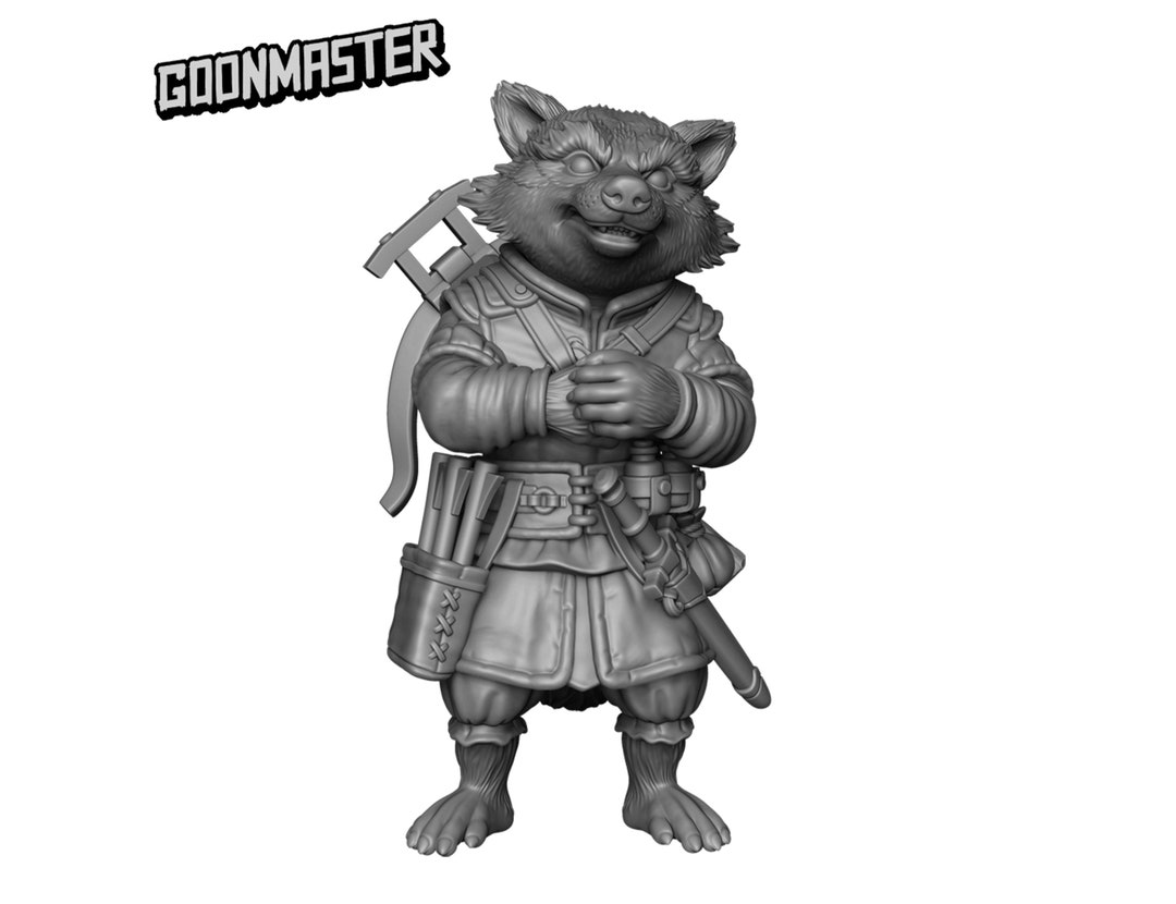 Raccoon Ranger With Crossbow #3 | Sculpt by Goonmaster | Fantasy ...