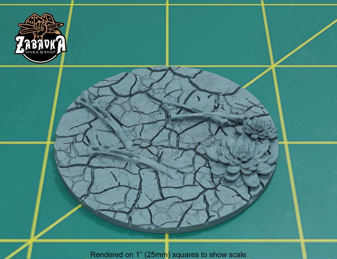 Desert Topper for 50mm Plastic Base | Sculpts by Zabavka Workshop ...