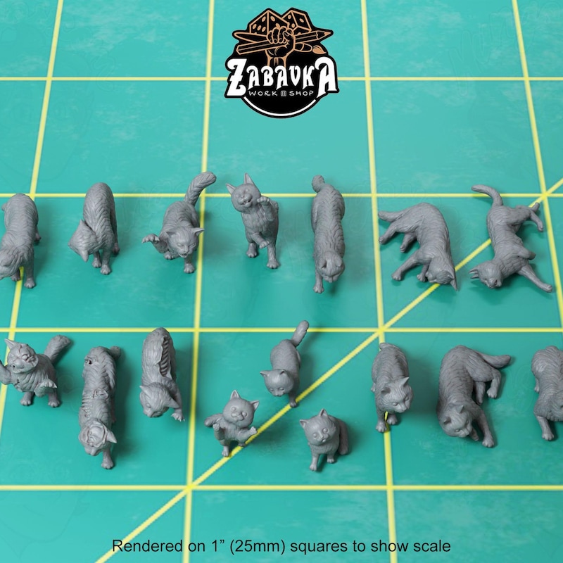 Miniature Cat Warriors - Etsy