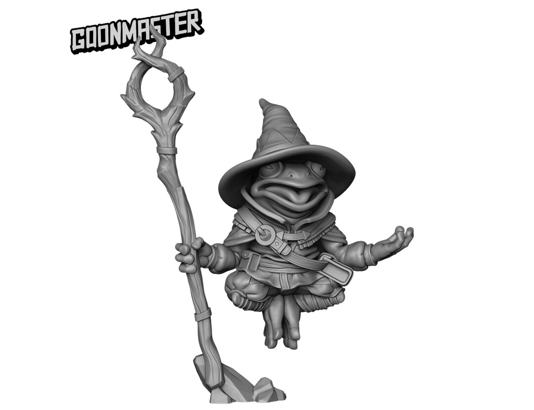 Frog Wizard Miniature #1 | Sculpt by Goonmaster | Fantasy Tabletop RPG ...