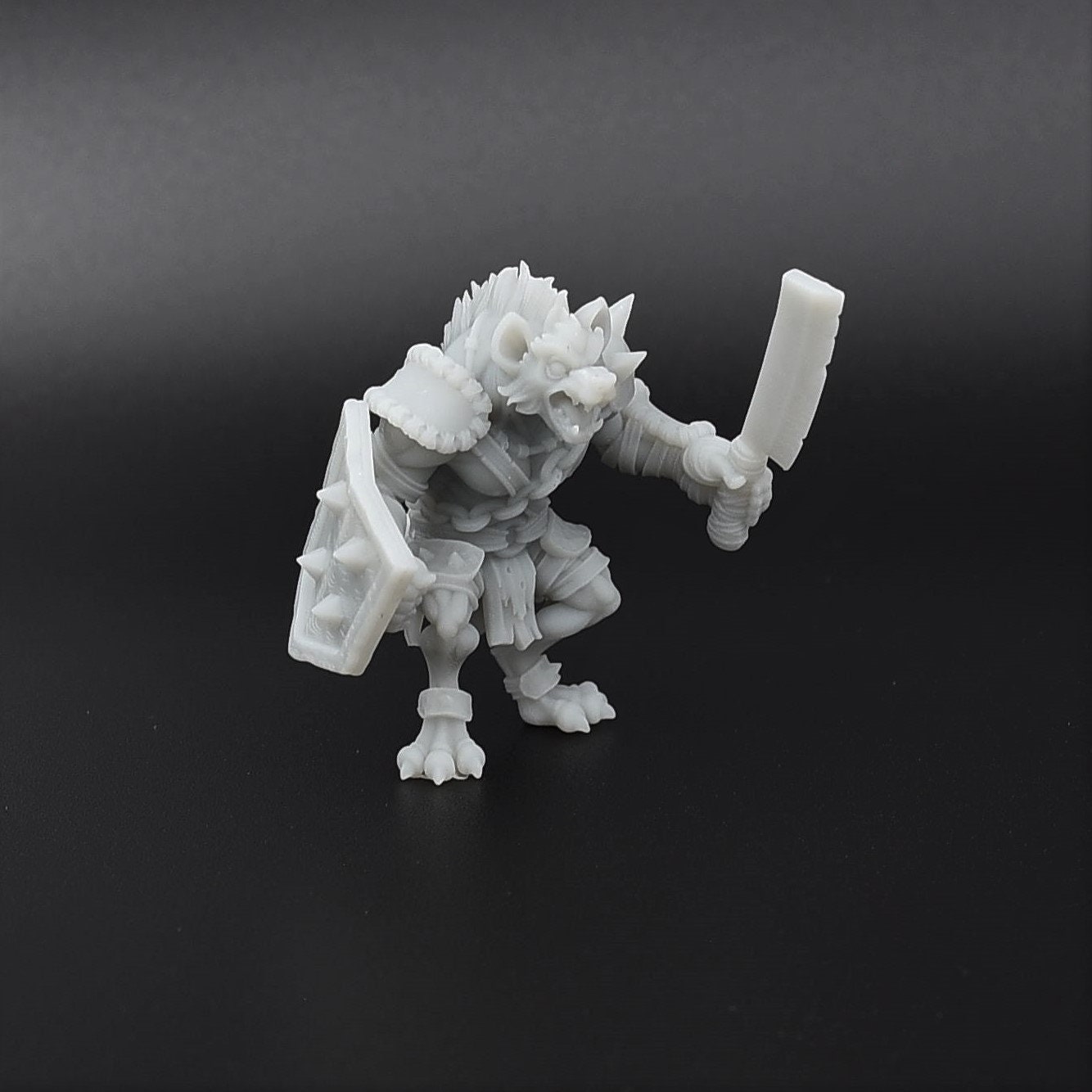 Toys Miniature Toys Gnoll Shaman 32mm Scale TabletopRPG Miniature ...