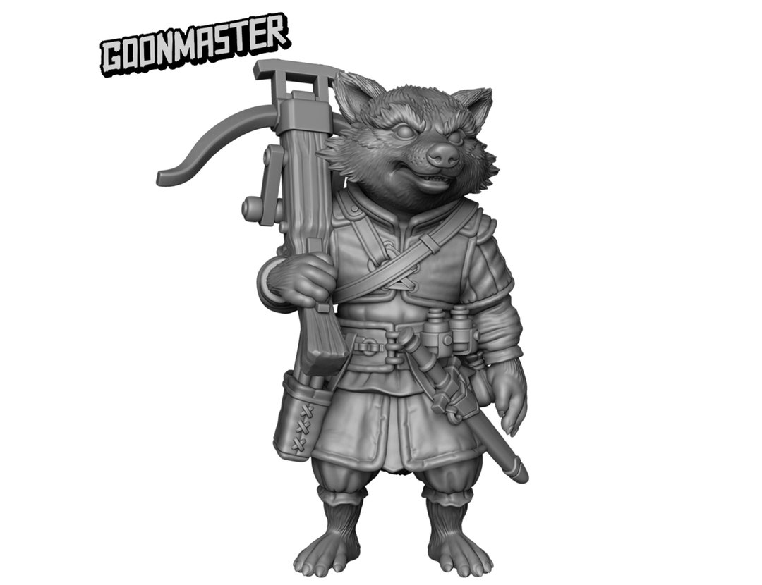 Raccoon Ranger With Crossbow #4 | Sculpt by Goonmaster | Fantasy ...