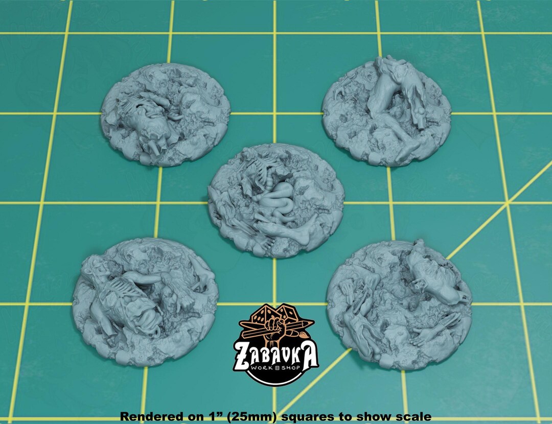 Blood & Death Toppers for 32mm Plastic Bases Set #1 (set of 5 ...