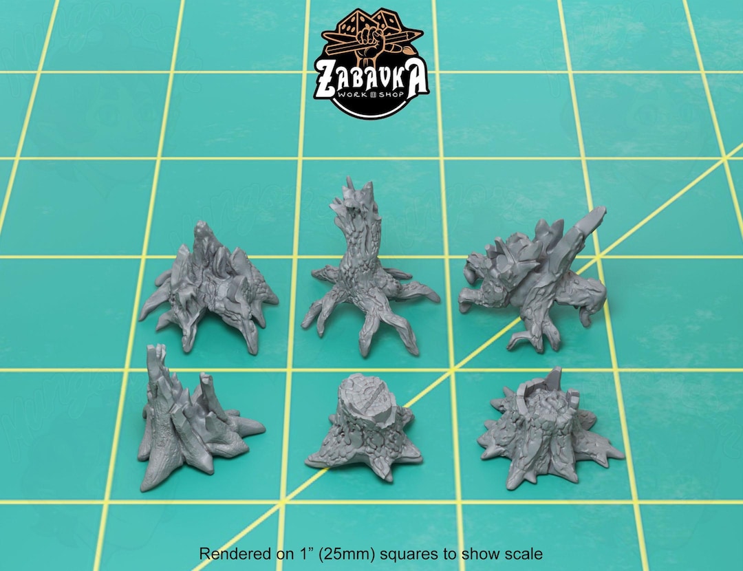 Tree Stumps (6 Bit Pack) | Sculpts by Zabavka Workshop | 28mm Scale ...