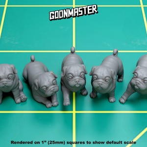 Base Bits - Pug Dogs (5 Bit Pack) | Sculpts by Goonmaster | 32mm Scale ...