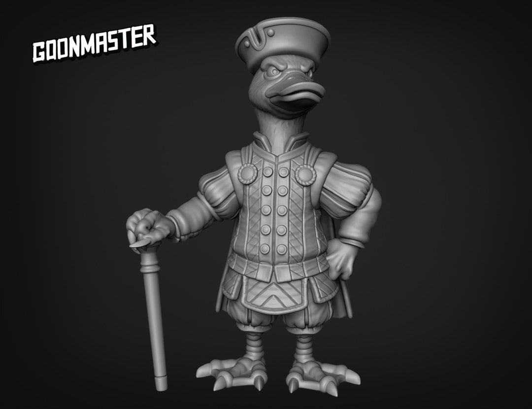 Duck Noble #1 Miniature (with or Without Hat) | Sculpt by Goonmaster ...