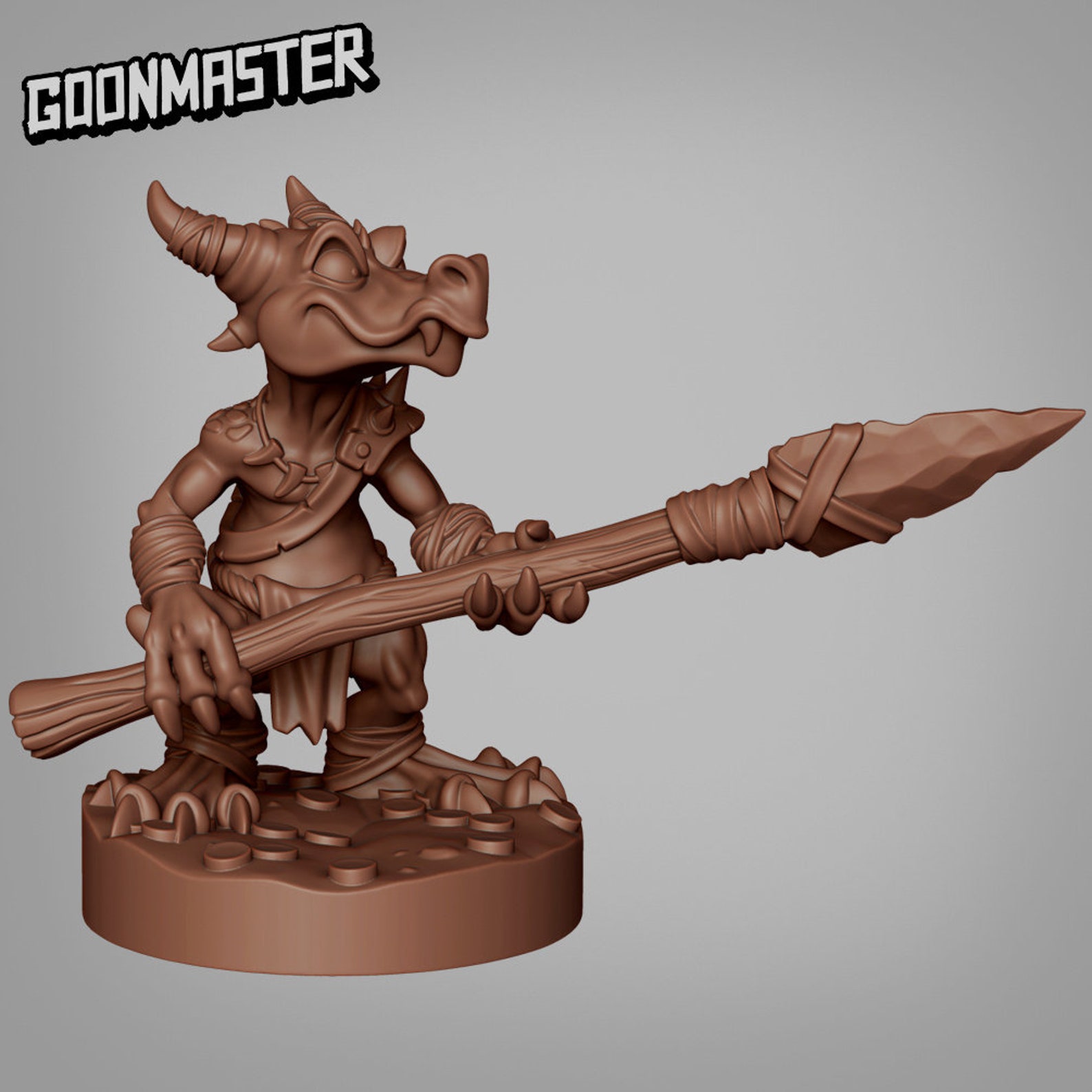 Kobold with Spear 2 Sculpt by GoonMaster Tabletop/RPG | Etsy