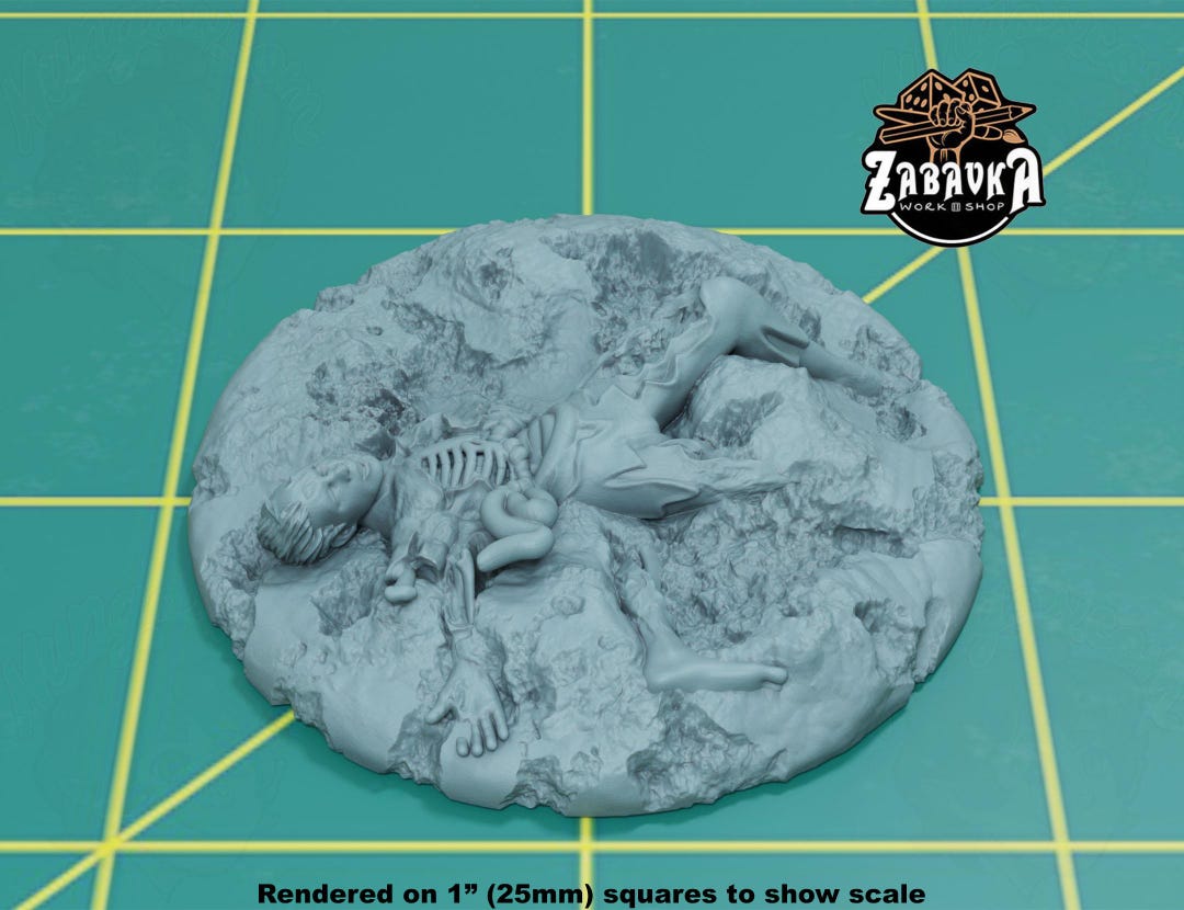 Blood & Death Topper for 50mm Plastic Base | Sculpts by Zabavka ...