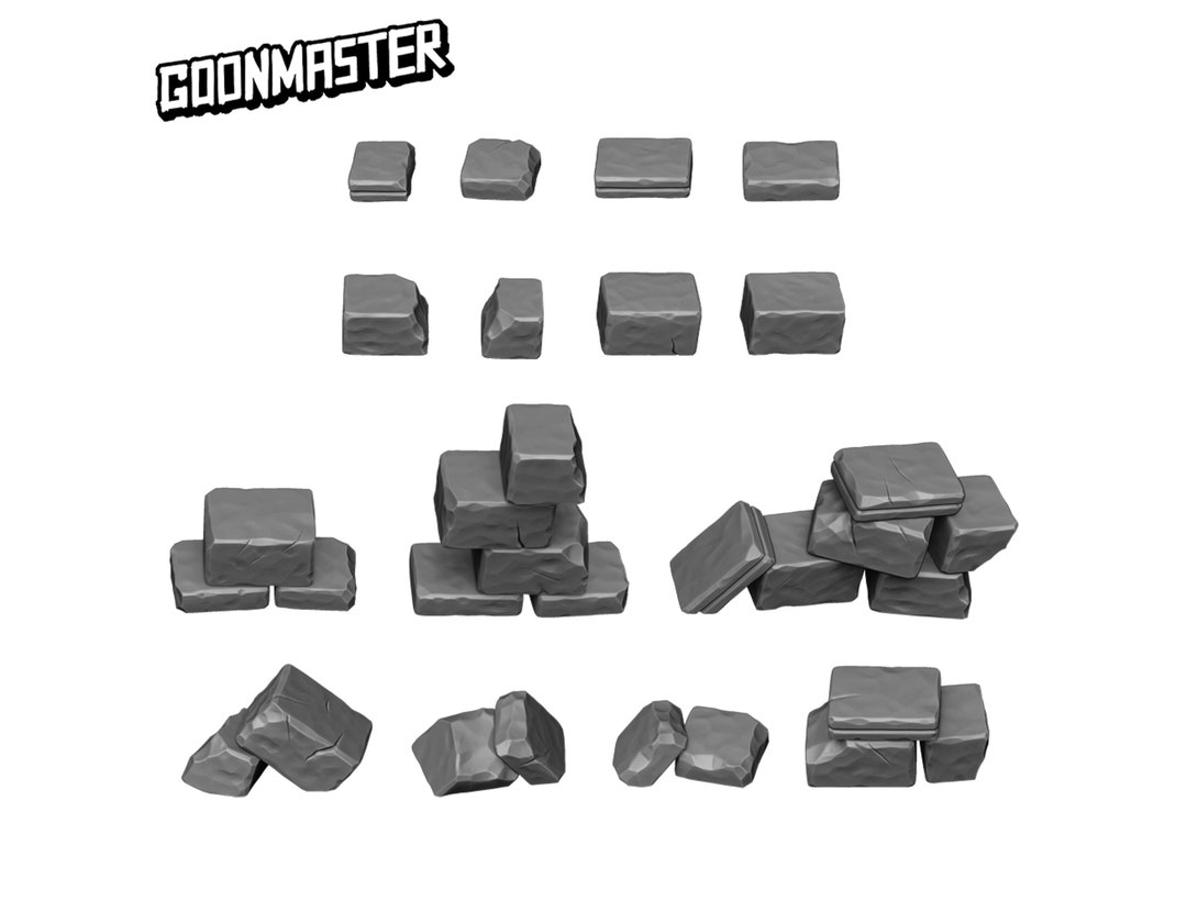Base Bits Ruined Stone Slabs 15 Bit Pack Sculpts by Goonmaster Sci-fi ...