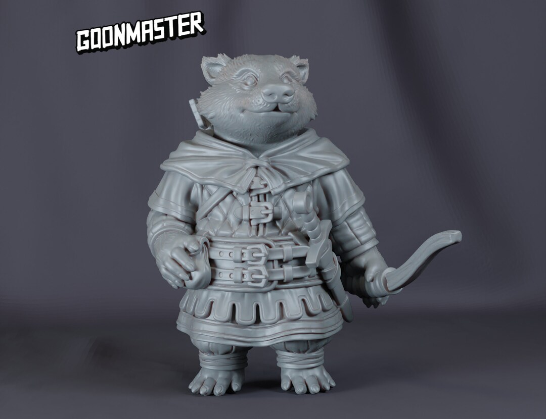 Badger Archer Miniature With Bow #3 | Sculpt by Goonmaster | Fantasy ...