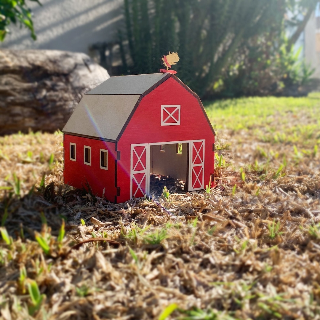 Hamster Barn House/ Hamster Hideout/hamster Playground/cage Decoration ...