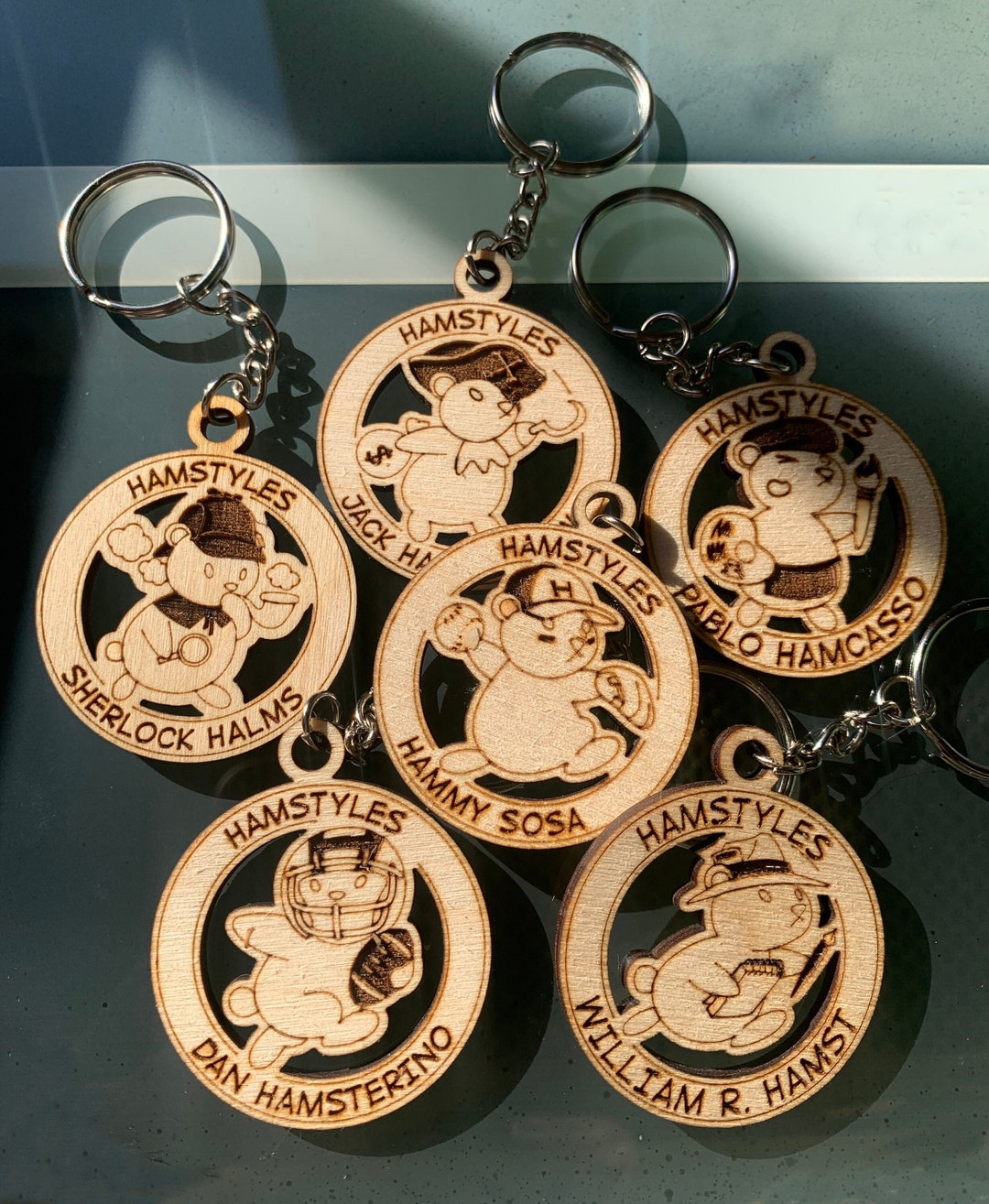 Hamster Keychain/ Custom Hamster Style Accessories/fun Hamster ...