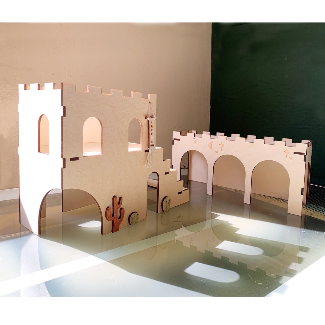 Custom 2 Layers BOHO Style Hamster Hideout/ Wild Desert Castle With ...