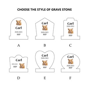 Custom Hamster Grave Stone/ Memorial Grave Marker/ for Hamster Loss ...
