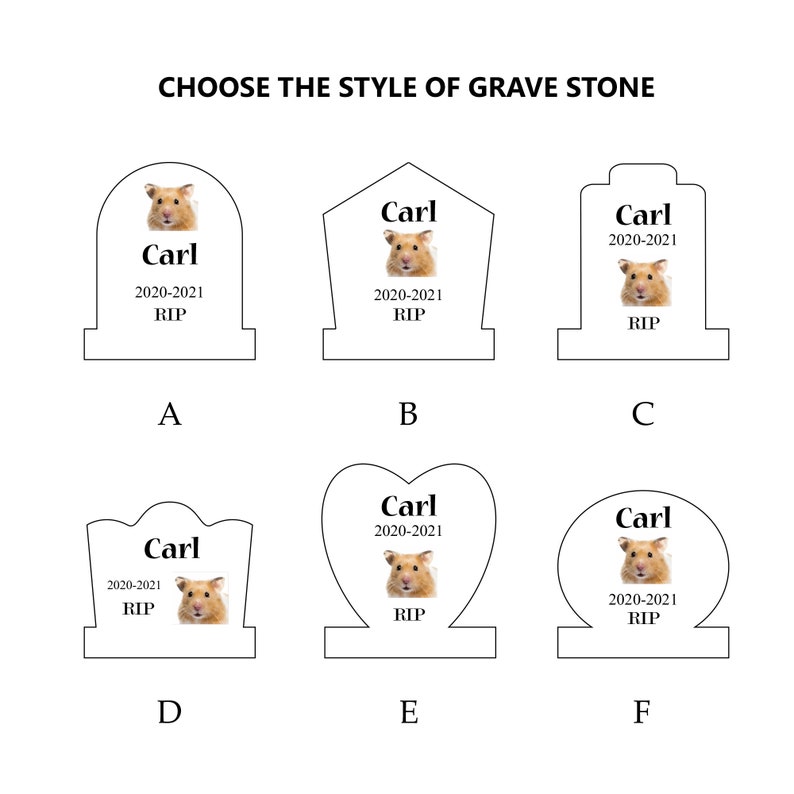 Custom Hamster Grave Stone/ Memorial Grave Marker/ for Hamster Loss ...