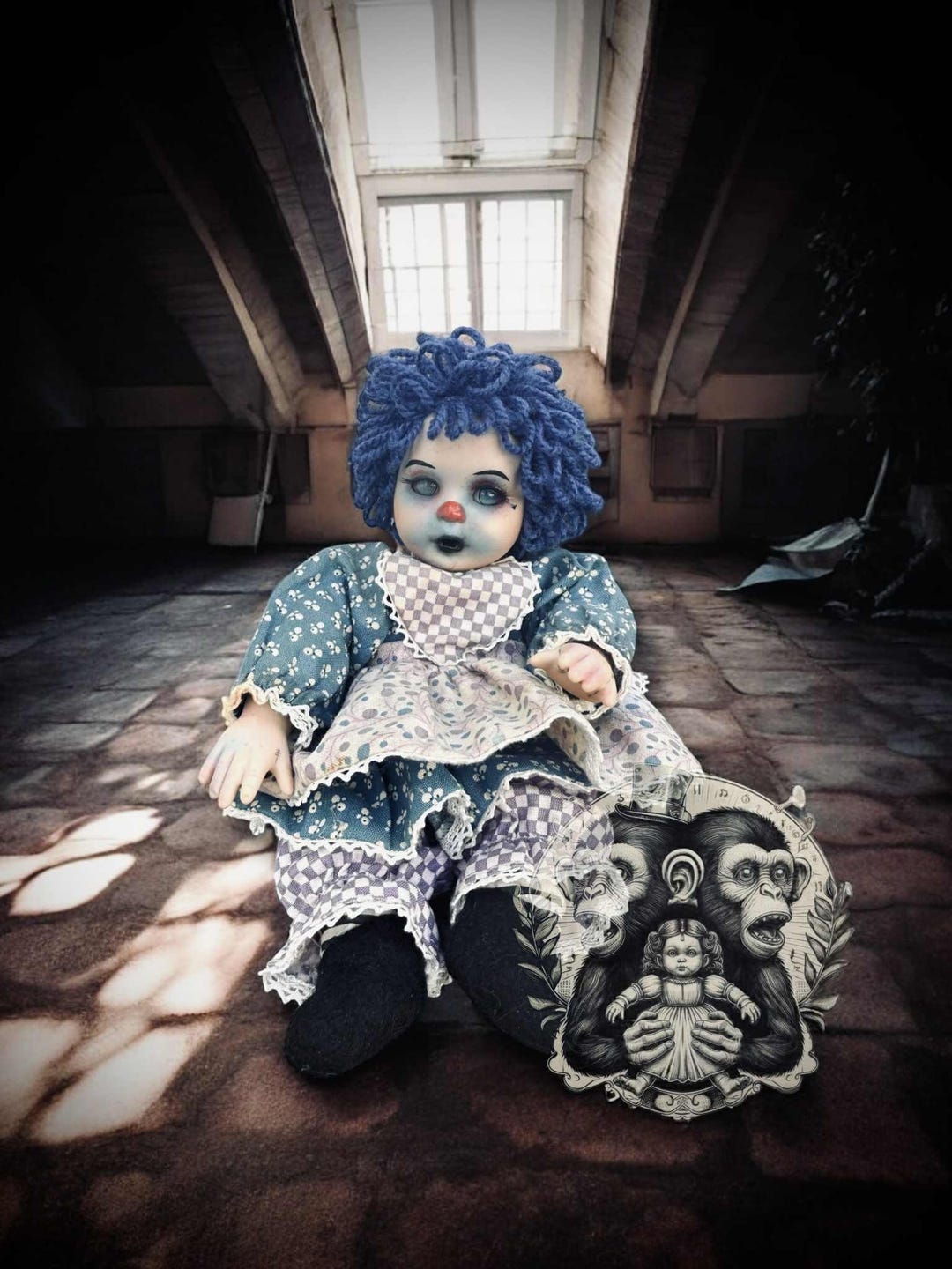 Meet Charlie 8" Mini Haunt Doll Porcelain Zombie Undead Witchy Creepy ...