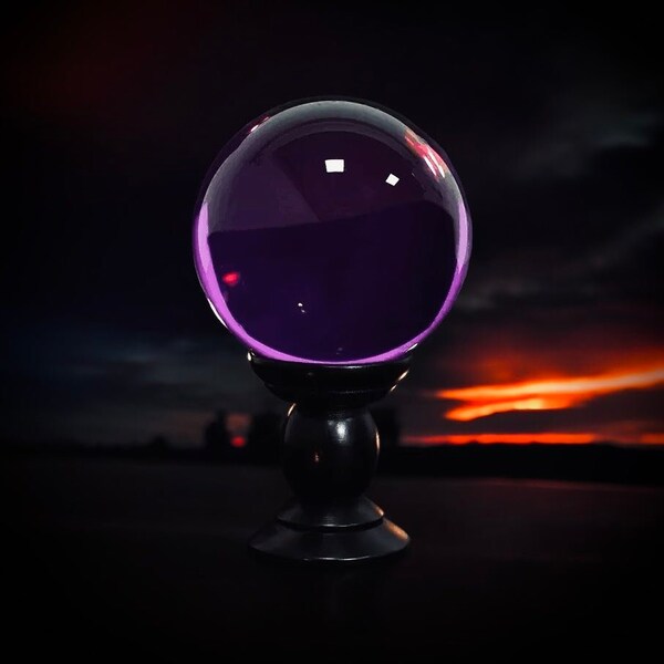 Glass Crystal Ball - Etsy