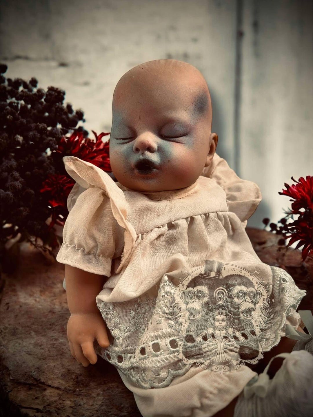Ann 12" Musical Moving Haunted Doll Vinyl Zombie Spirit Paranormal ...