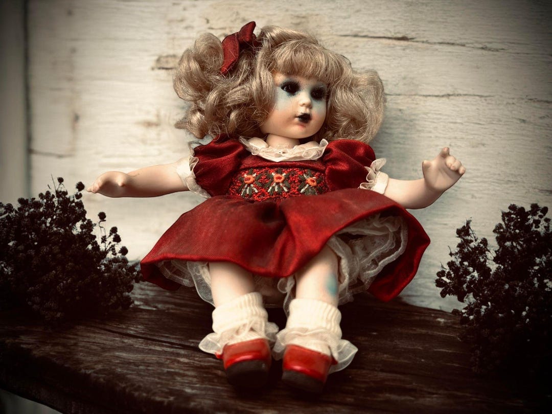 Meet Harley 7" Mini Haunt Doll Porcelain Zombie Undead Haunted Spirit ...