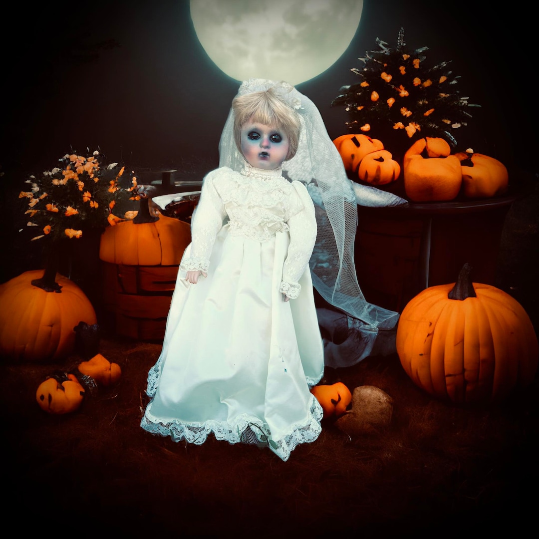 Meet Erma 16" Doll Porcelain Deadly Undead Bride Witchy Creepy Haunted ...
