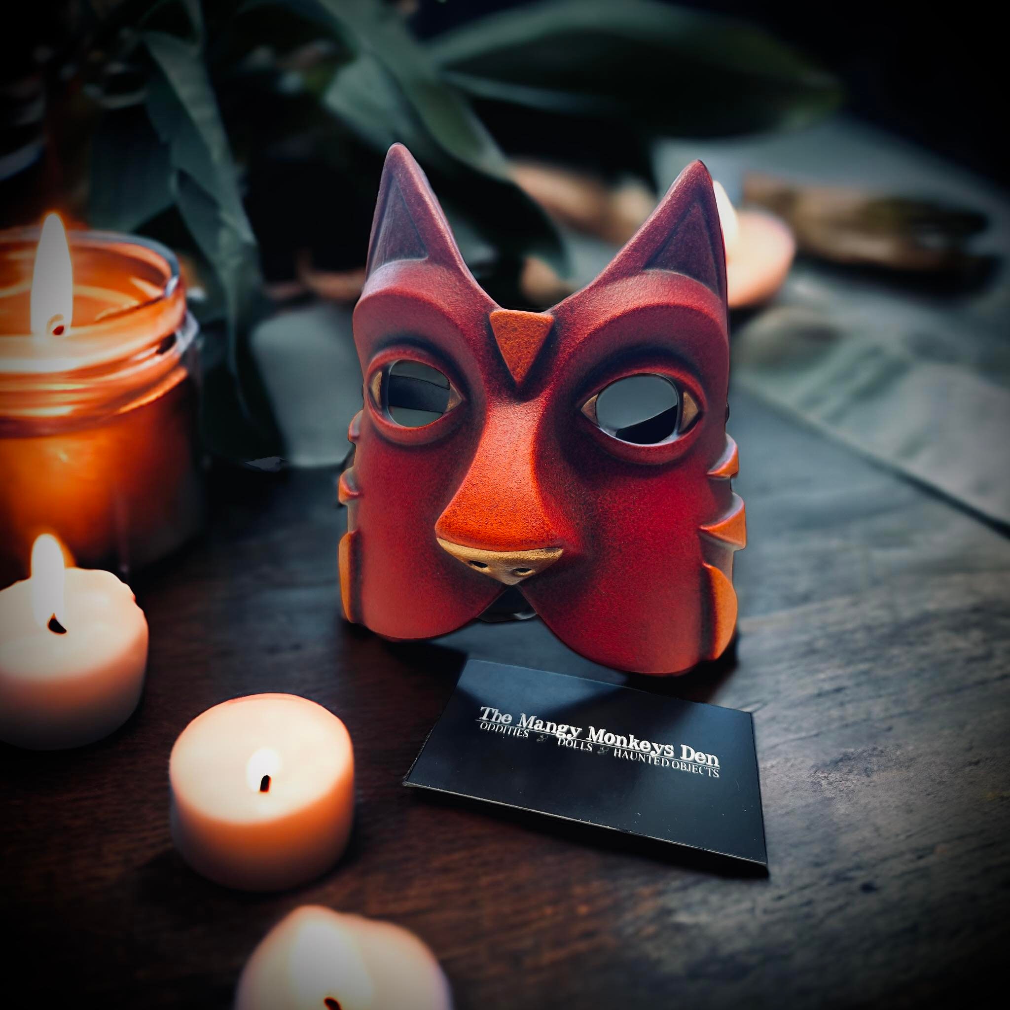 Cat Feline Masquerade Animal Mask Cosplay Theatre Costume Larp ...