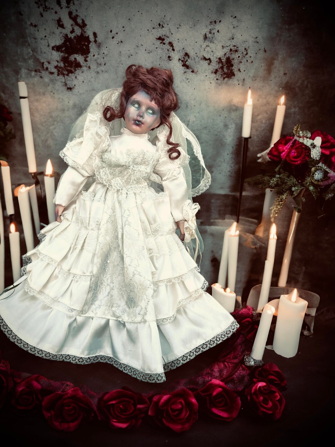 Meet Eleanor 18" Doll Porcelain Deadly Undead Bride Witchy Creepy ...