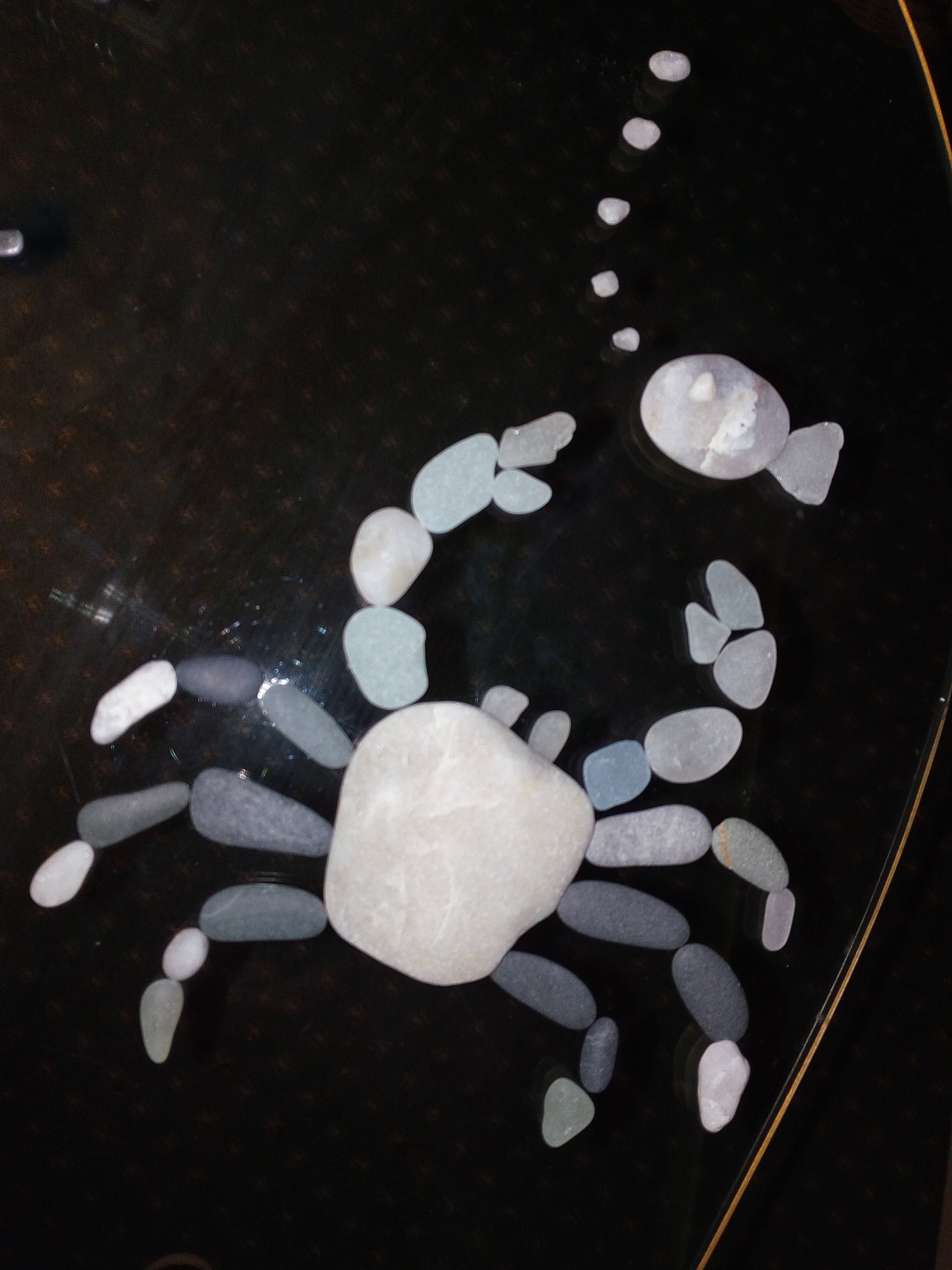 Pebble Art - Translucent Quartz Crab - Etsy UK