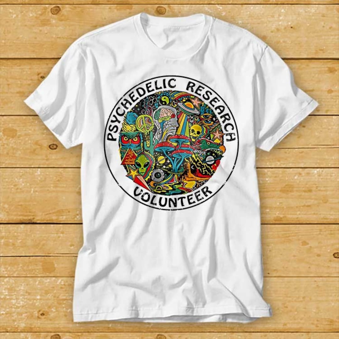 Psychedelic Research T Shirt Volunteer Terence Mckenna Magic Mushroom ...