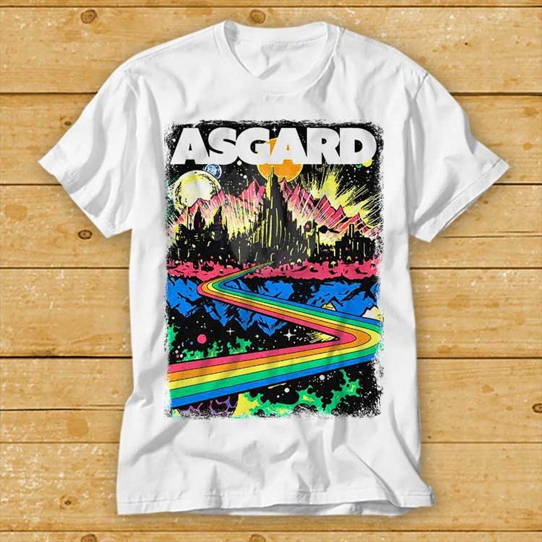 Welcome to Asgard T-shirt Home of the Gods Odin Poster Thor Loki Mens ...