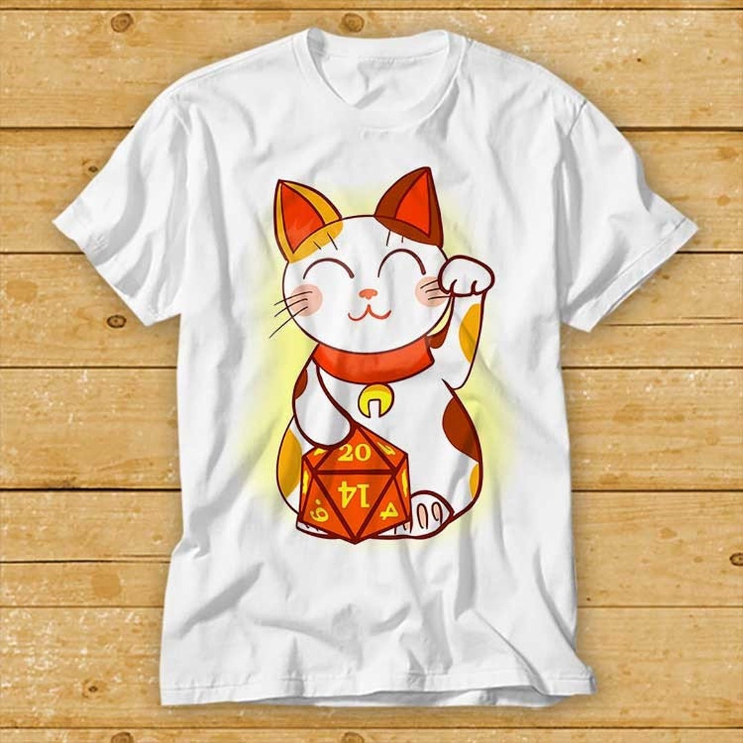 Camiseta con diseño de gato de la suerte Maneki Neko RPG, supongo que ...