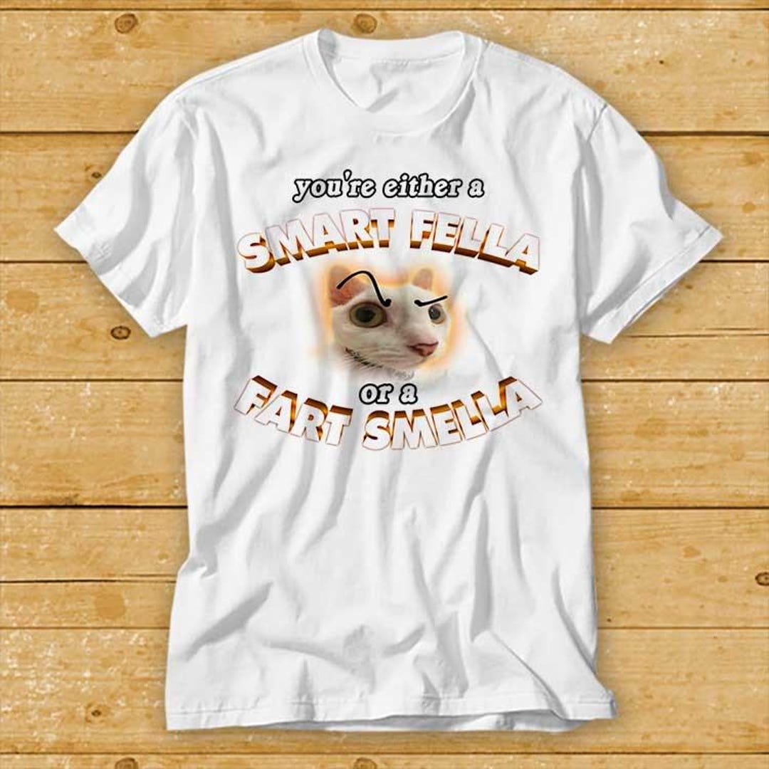 You're A Smart Fella or A Fart Smella Cat Best Seller T Shirt Cult ...