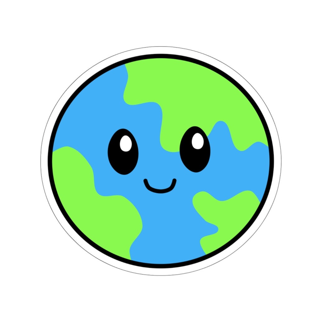 Earth Globe Sticker - Etsy