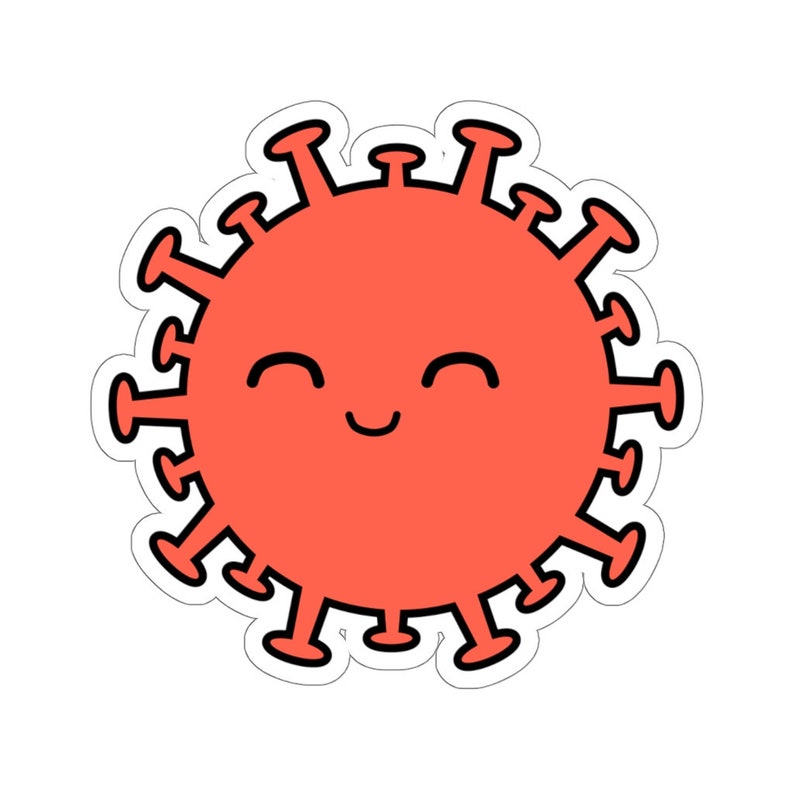 Happy Virus Sticker - Etsy