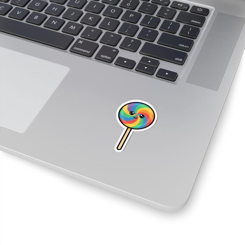 Rainbow Lollipop Sticker - Etsy