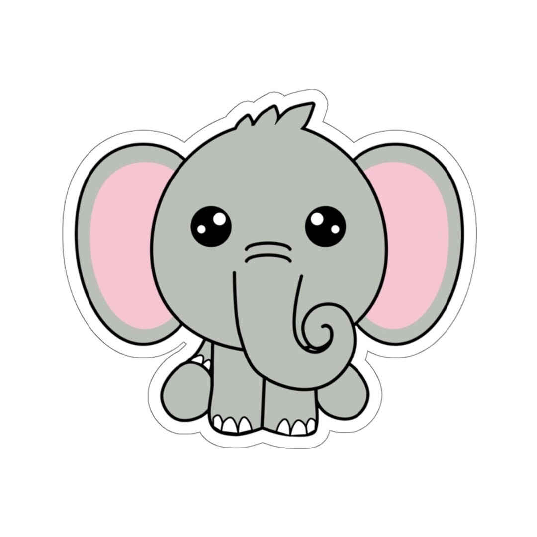 Elephant Sticker - Etsy