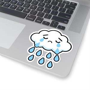 Rain Cloud Sticker - Etsy