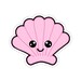 Pink Sea Shell Sticker - Etsy