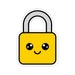 Lock Sticker - Etsy