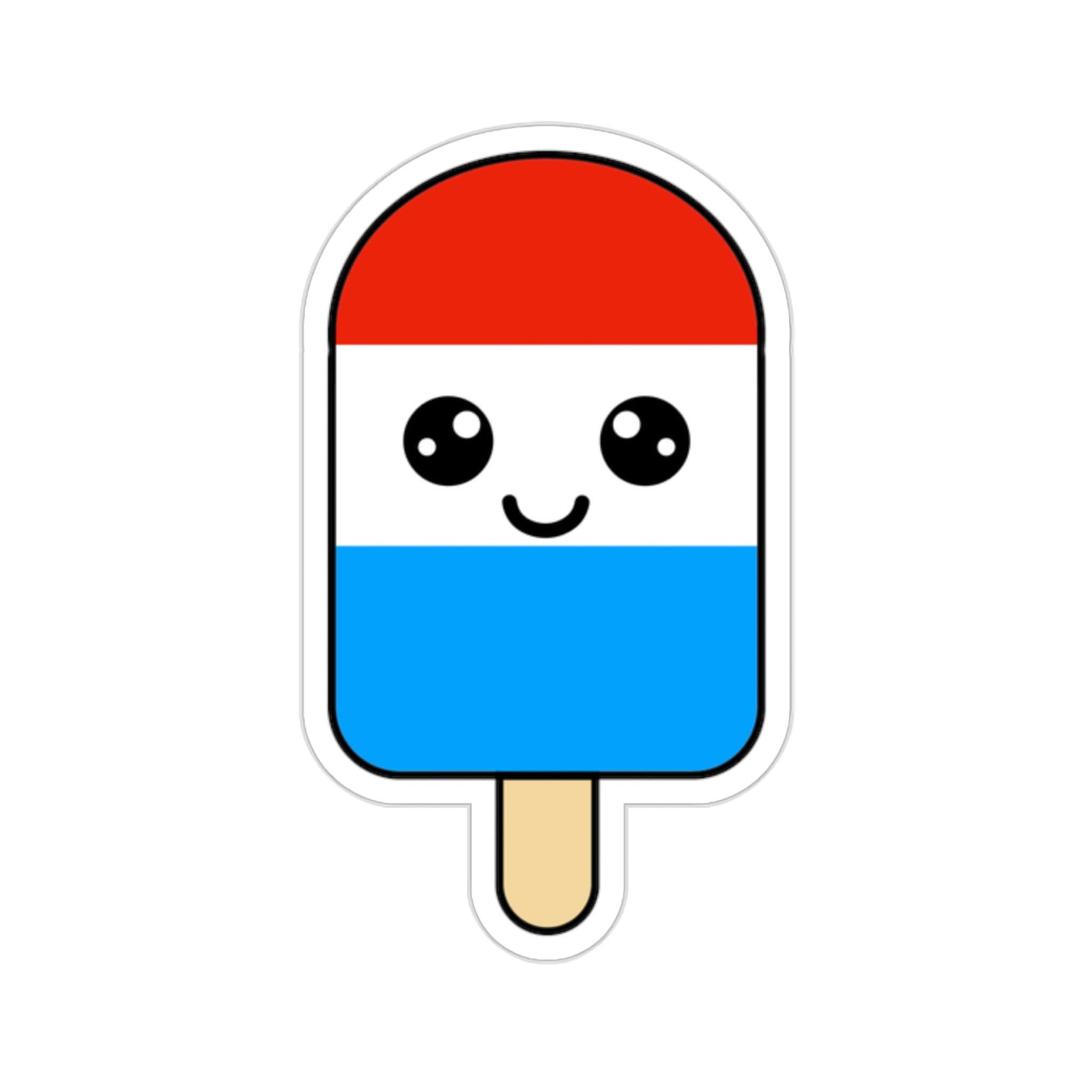 Red White & Blue Popsicle Sticker - Etsy