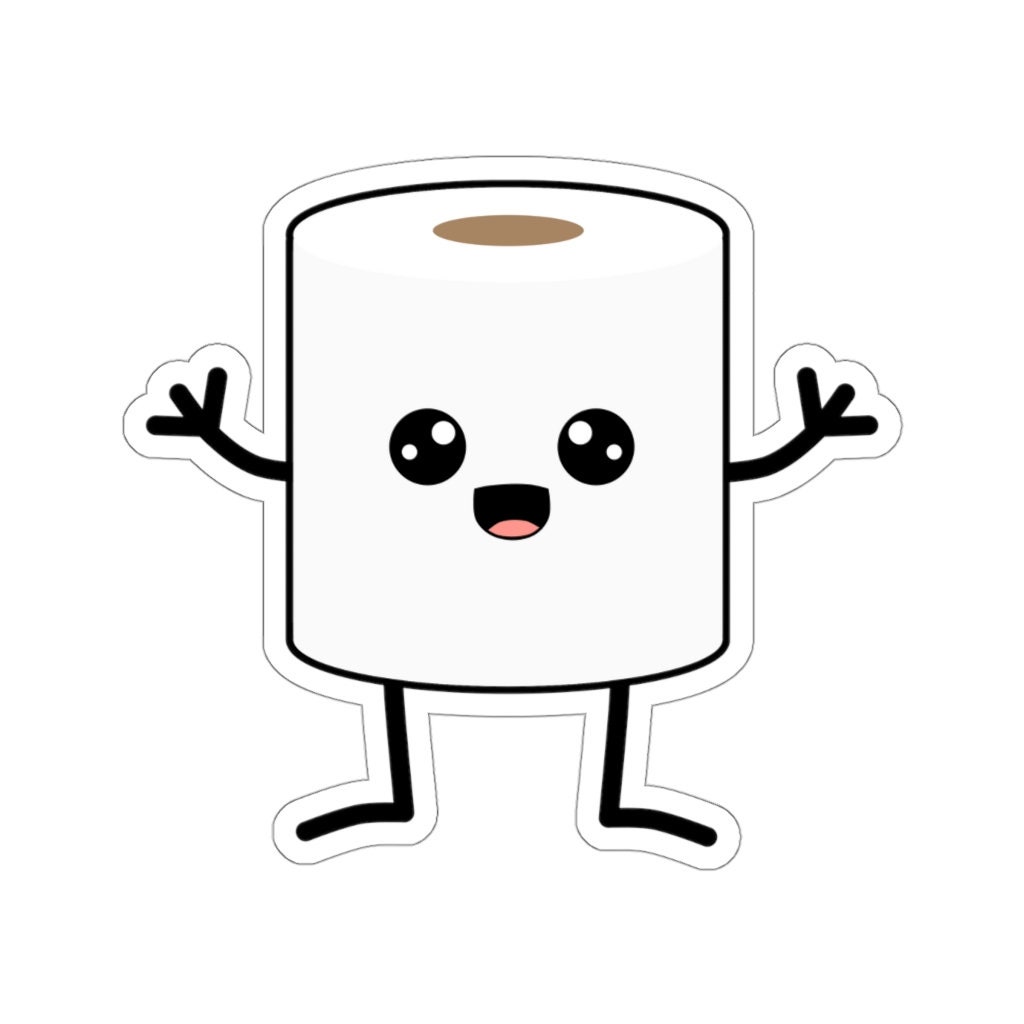 Toilet Paper Sticker - Etsy