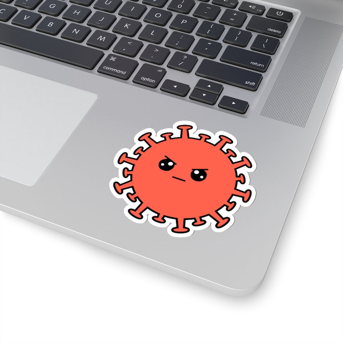 Angry Virus Sticker - Etsy