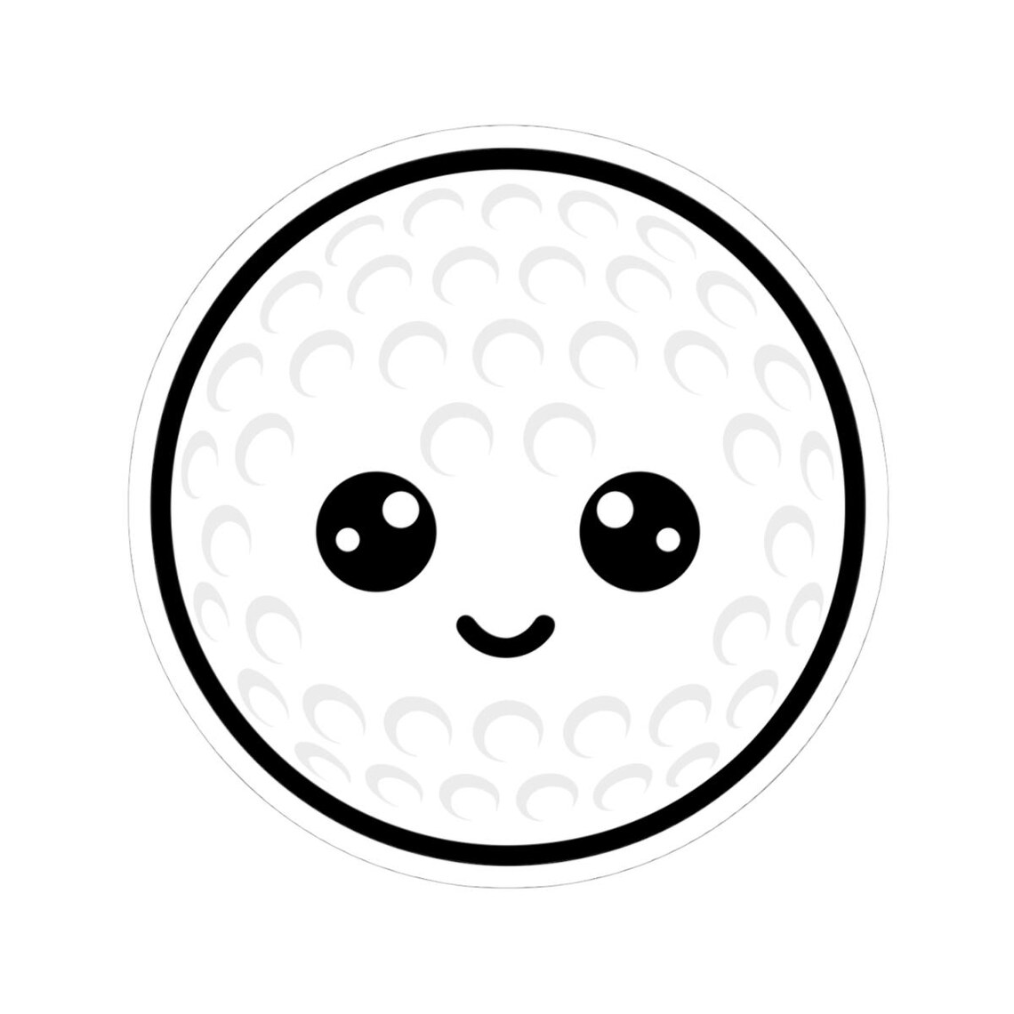 Golf Ball Sticker - Etsy