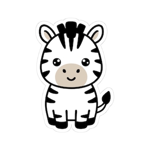 Zebra Sticker - Etsy