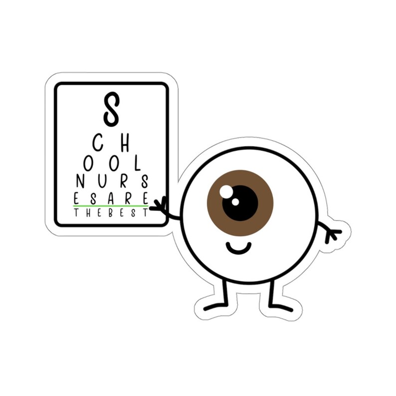 Eye Chart Exam Sticker - Etsy