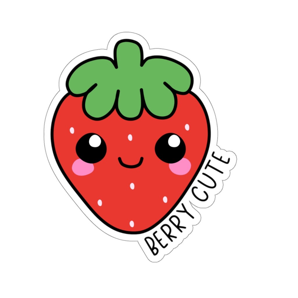 Berry Cute Strawberry Sticker - Etsy
