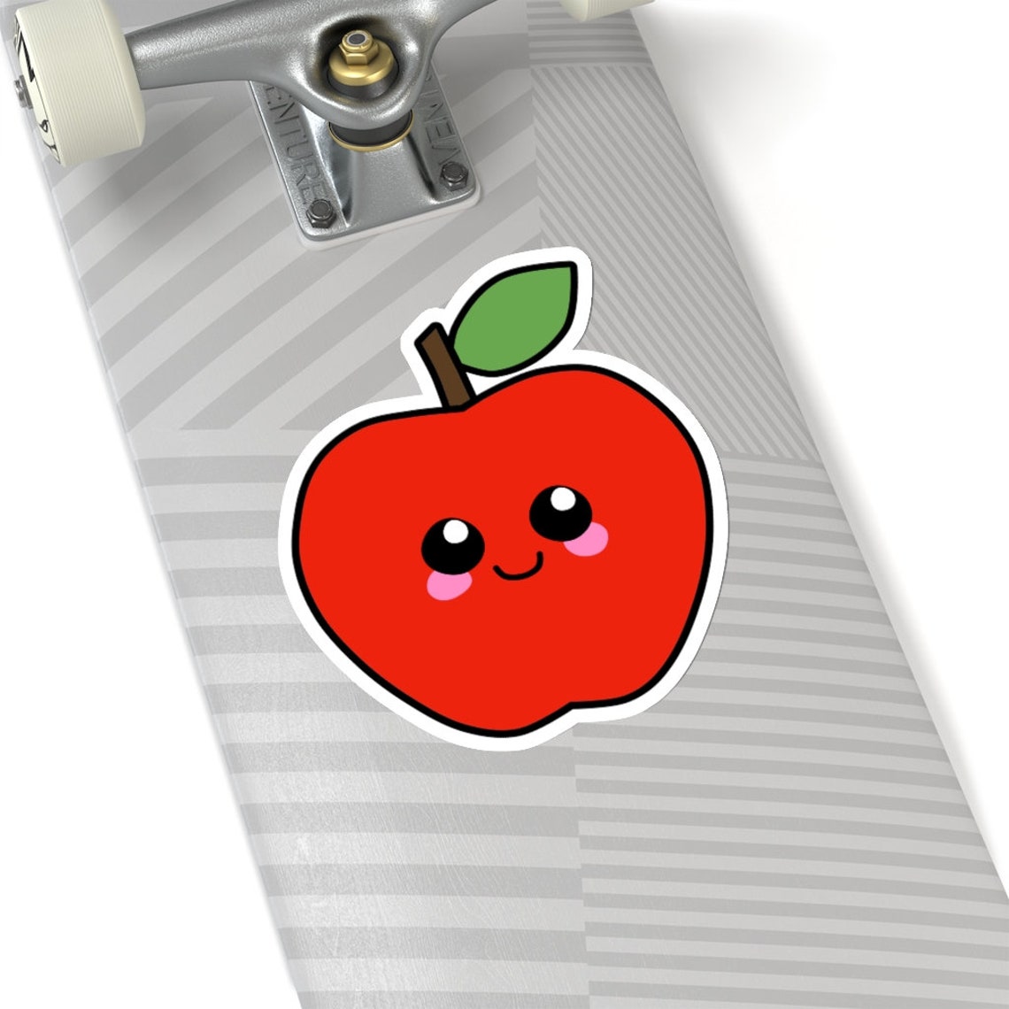 Red Apple Sticker | Etsy