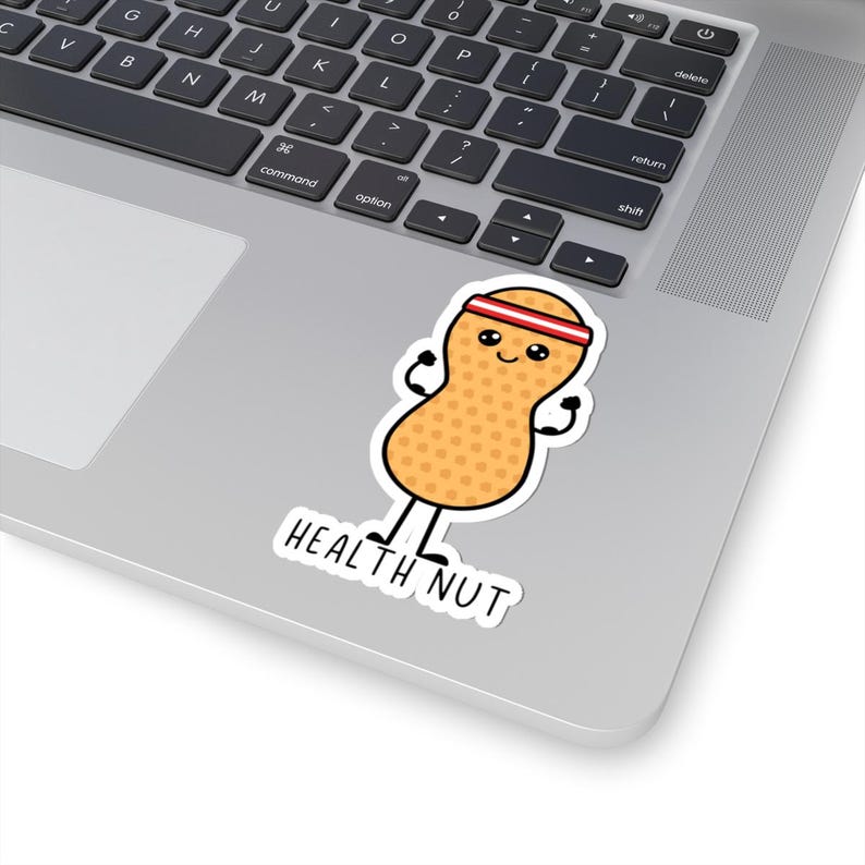 Health Nut Peanut Sticker - Etsy