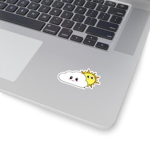 Partly Cloudy Sticker - Etsy