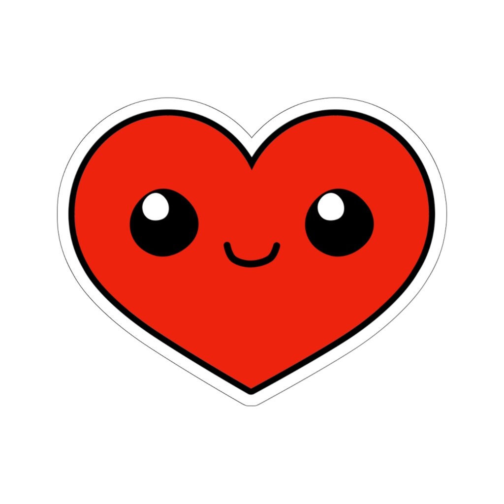 Heart Sticker - Etsy