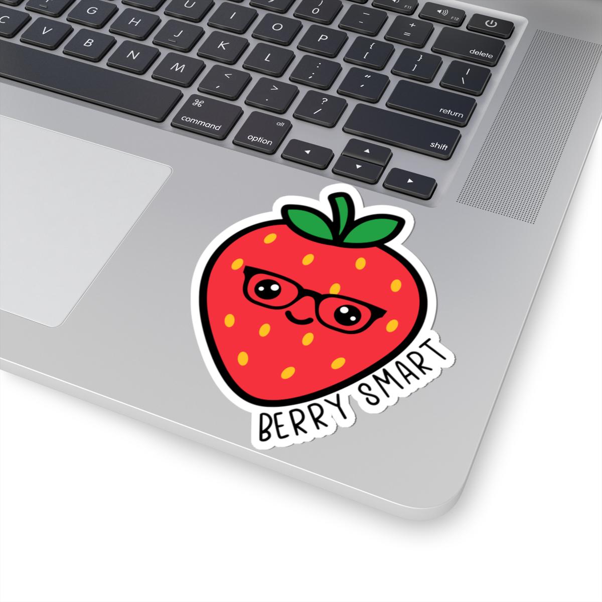 Berry Smart Strawberry Sticker - Etsy